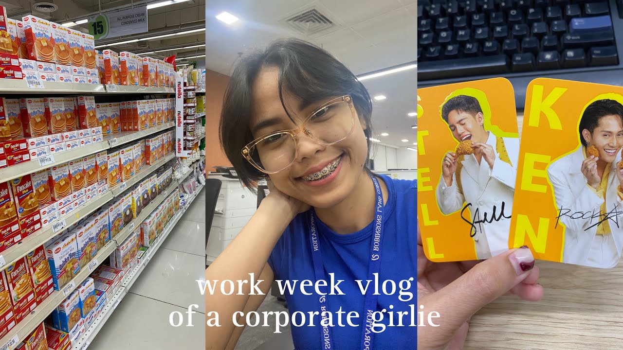 WORK VLOG | *realistic 8-6 work week of a corporate girlie - YouTube