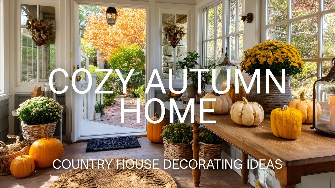 Autumn in a Country House | Cozy Home Decor Ideas for Fall 2025 - YouTube