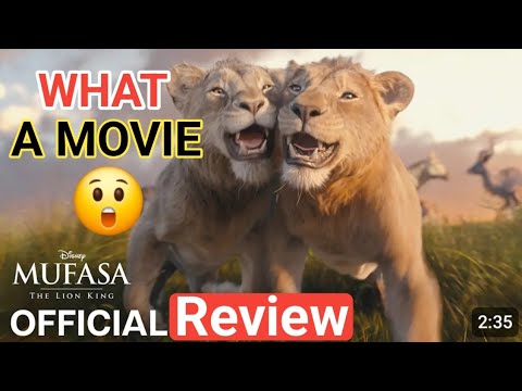 Mufasa: The Lion King Movie Review 😲 - YouTube
