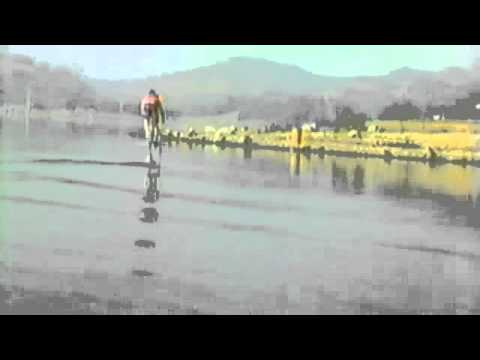 First sustained flight of a human-powered hydrofoil, Flying Fish 1 ...