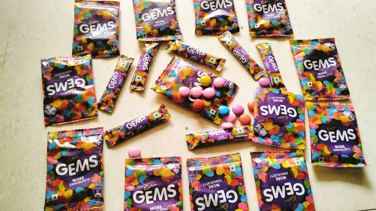 Cadbury chocolate mini"Gems" party gems fully injoy video##asmr # - YouTube