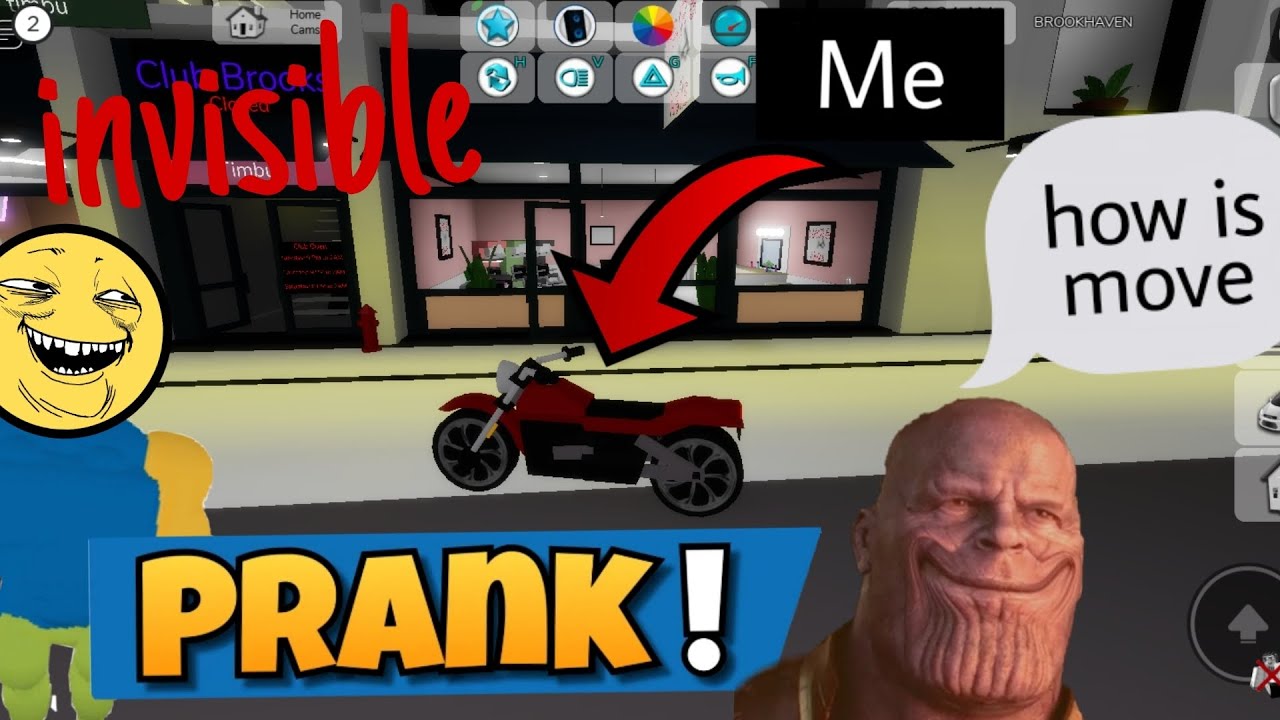 invisible driver PRANK in roblox brookhaven - YouTube