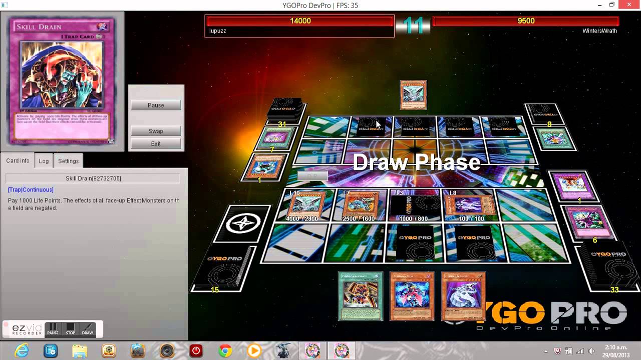 DEVpro/YGOpro rated machina vs skill drain - YouTube
