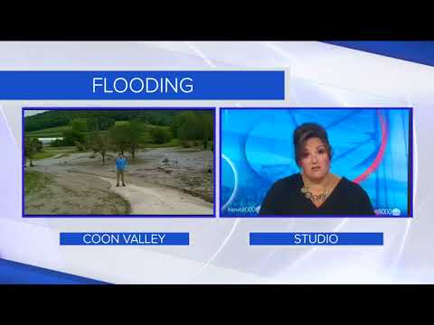 Flooding coverage from Coon Valley - YouTube
