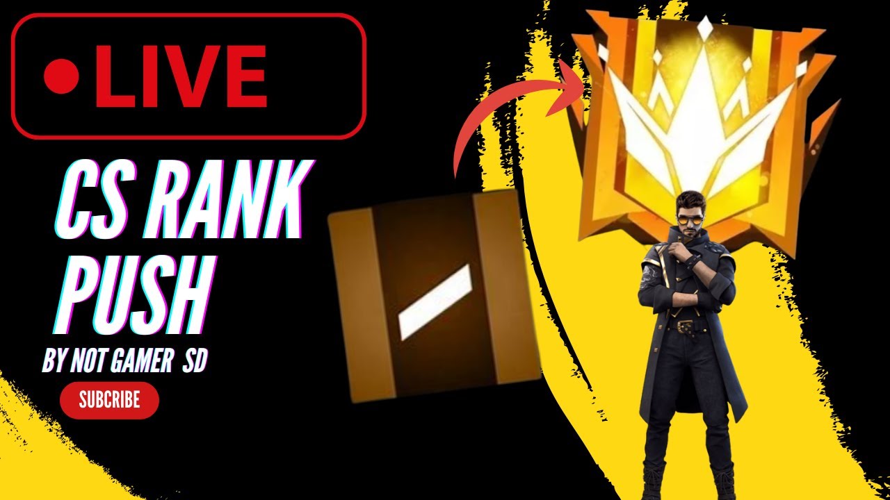 🔥Road to Grandmaster🔥 Free Fire CS Rank Push Live Stream - YouTube