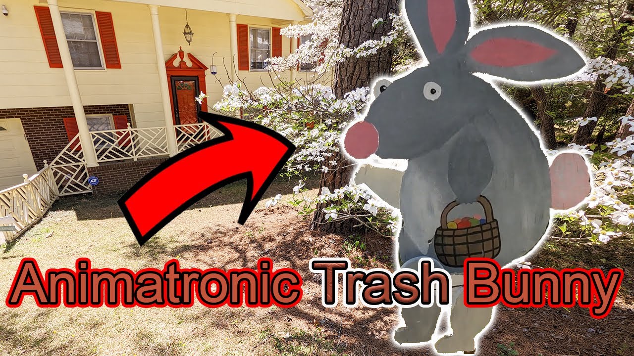 Animatronic Trash Bunny for Easter | Easter Yard Decoration DIY - YouTube