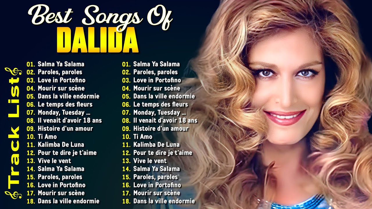 Dalida, le best of des années 70 et 80 ~ Vieilles Chansons ~ Dalida ...