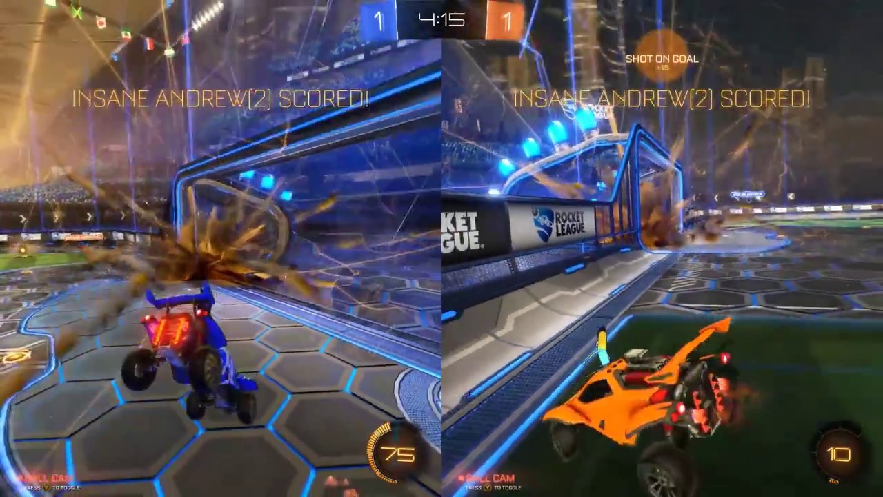 Custom Rocket League bot in action #1 - YouTube