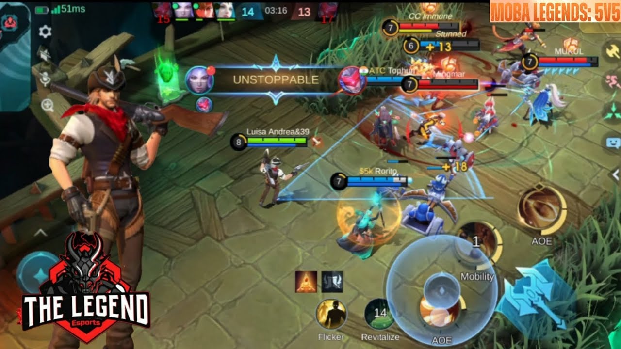 Moba legend 💀 5v5 # the legend play game # shooter the best character ...