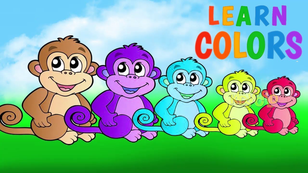 Learn Colors for Children With Funny Monkey - Learn Colors for Kids ...