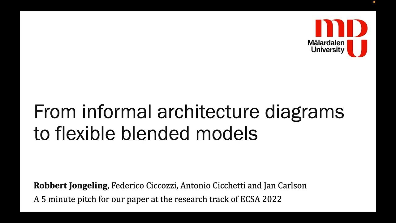 From informal architecture diagrams to flexible blended models - YouTube