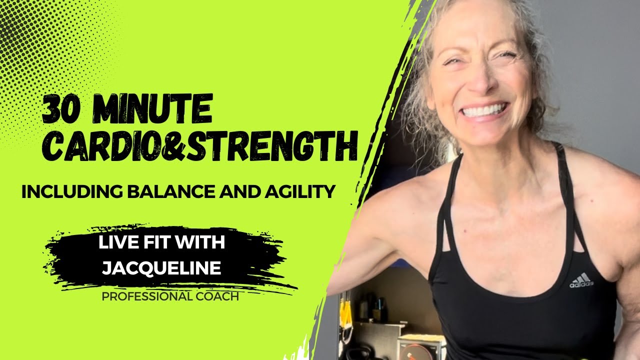 30 Minute Fun Cardio, Strength + Balance and Agility - YouTube