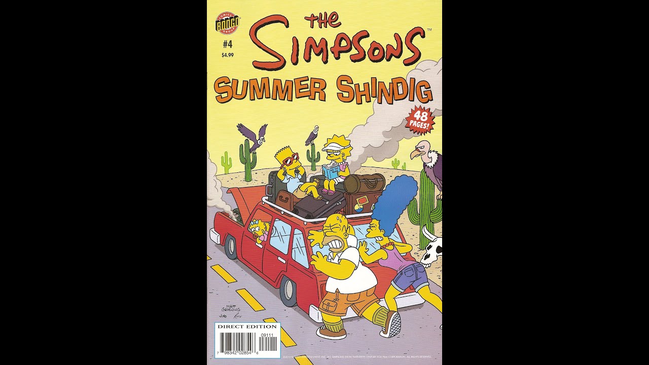 The Simpsons Summer Shindig Comics #4 - YouTube