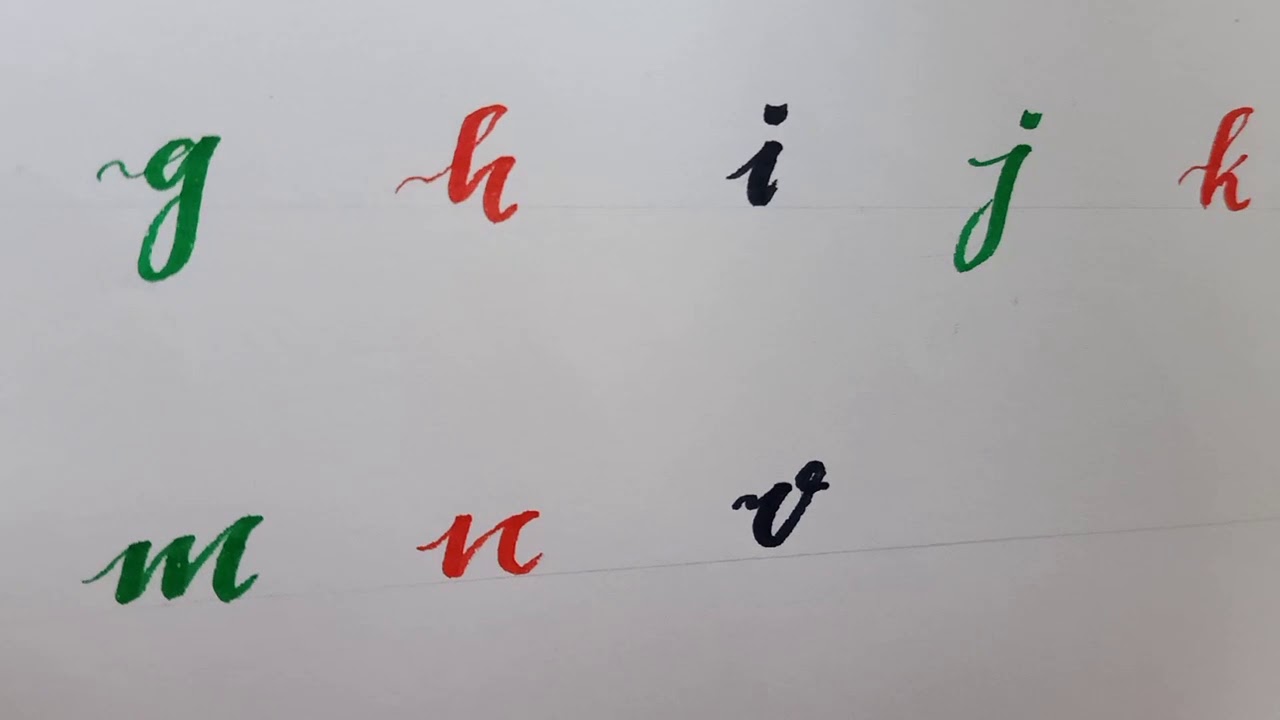 How To Write Small abc Alphabets / swaggy calligraphy/ 2020 - YouTube