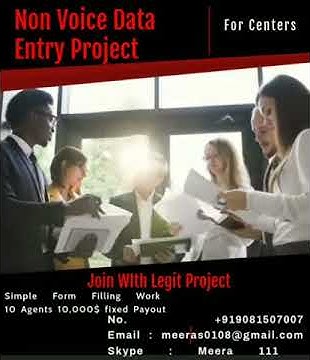 Non Voice Data Entry projects! - YouTube