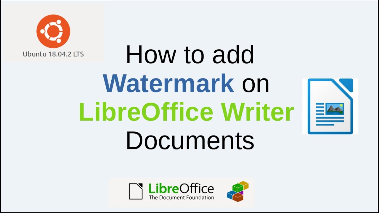 How To Add Watermark On LibreOffice Writer Documents YouTube how-to-add-watermark-on-libreoffice-writer-documents-youtube