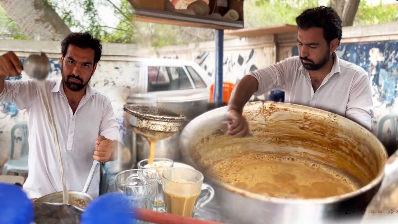 Afghan Pathan Making Famous Chai | World Famous Chai in Street - YouTube