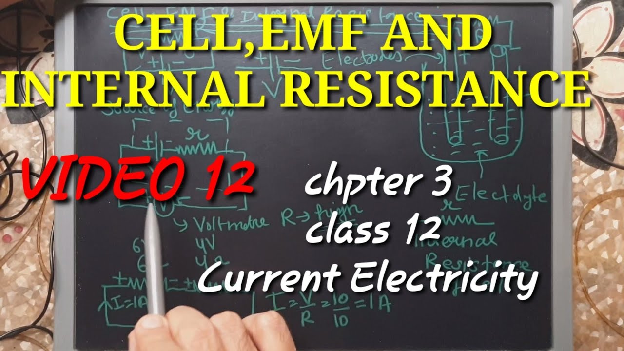 CELL,EMF AND INTERNAL RESISTANCE) Class 12th, Chapter 3,(Current ...