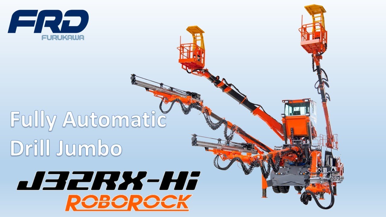 【FRD】Fully Automatic Drill Jumbo J32RX-Hi ROBOROCK - YouTube