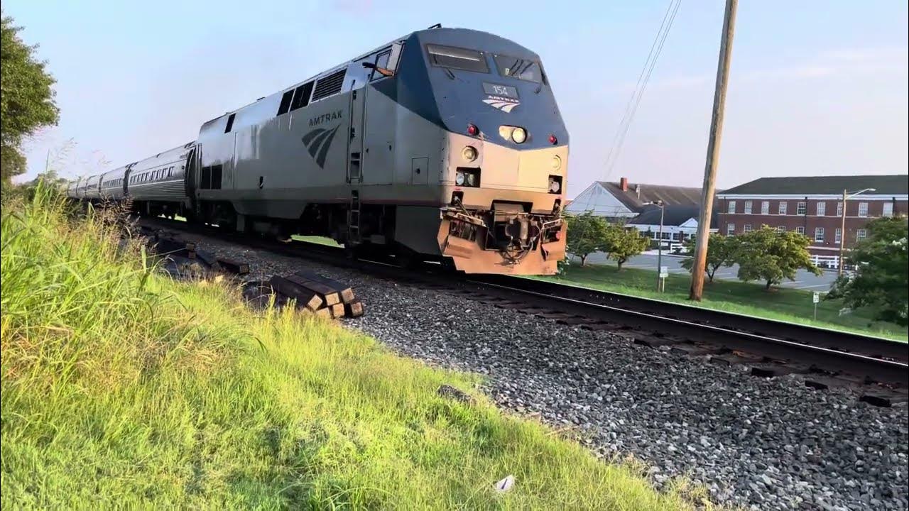 amtrak 79 in burlington on 7/27/24 - YouTube