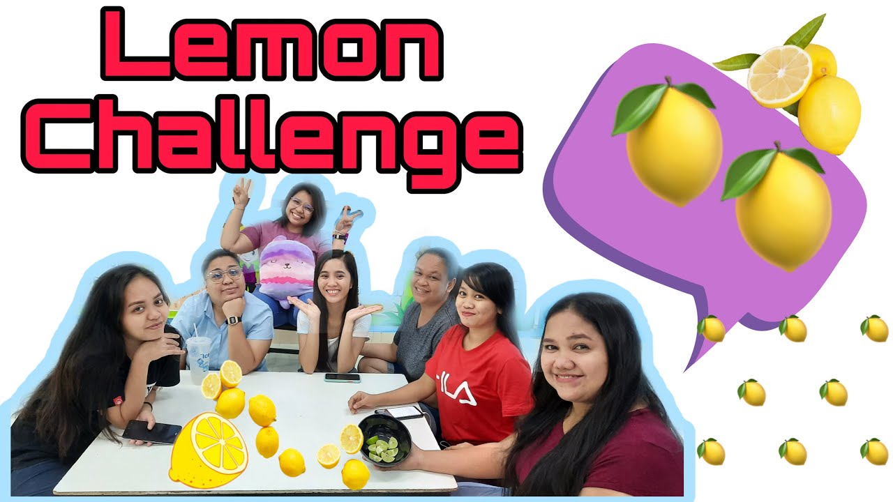 No face reaction lemon challenge with a surprise question - YouTube