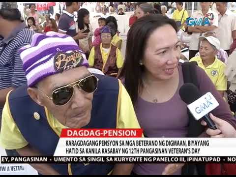 Balitang Amianan: Pensyon ng Beterano sa Digmaan, Madaragdagan na ...