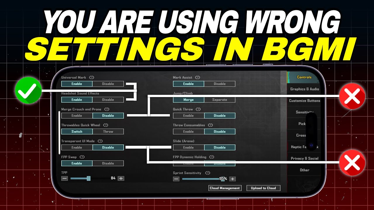 BGMI All New Basic & Advance SETTINGS/CONTROLS | Perfect BGMI Settings ...