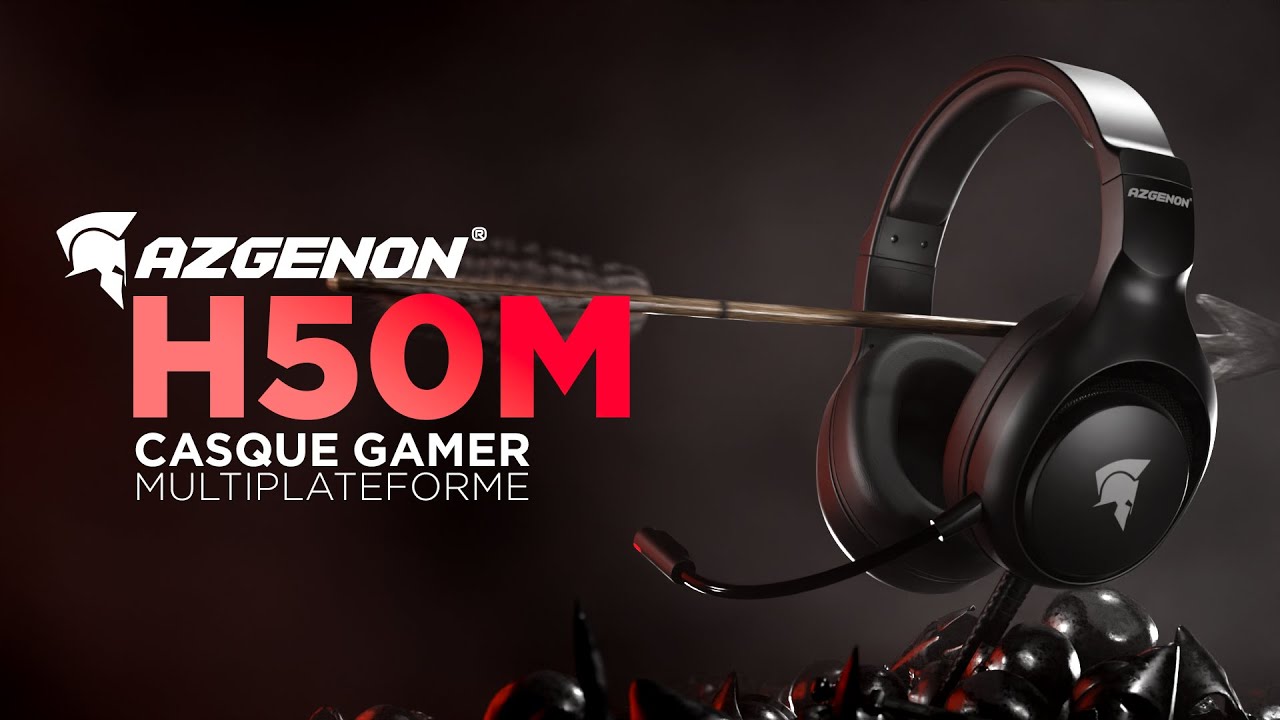 Azgenon H50M, un casque gamer à petit prix - YouTube