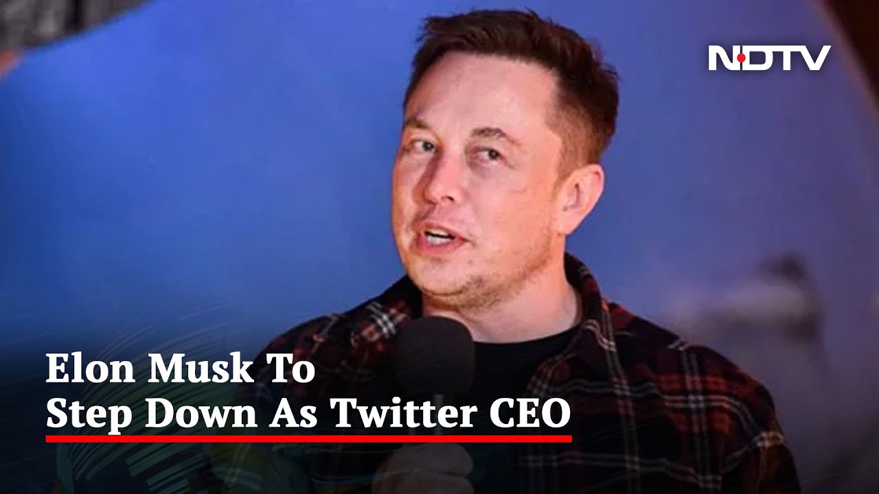 Elon Musk Says He Will Resign As Twitter CEO "As Soon As..." - YouTube