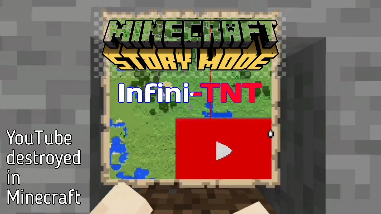 Minecraft story mode | destroying YouTube in Minecraft | - YouTube