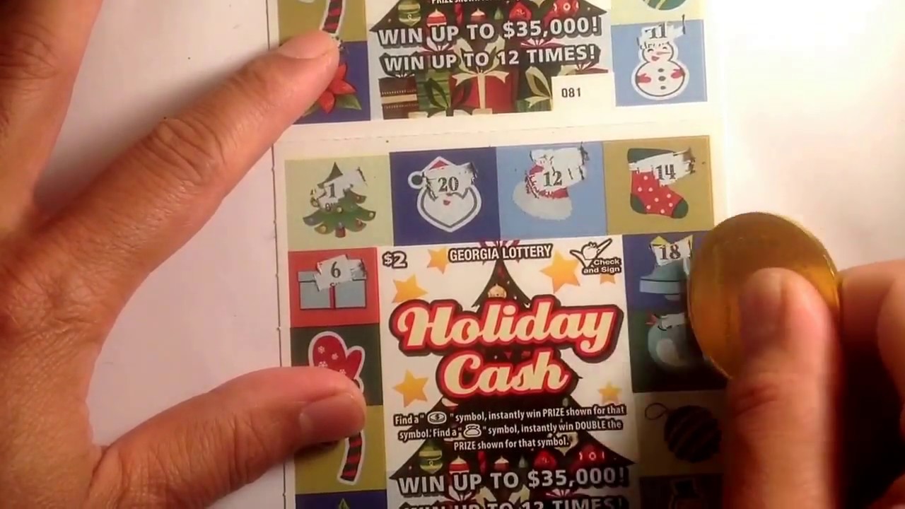 Another 5 x $2 holiday cash... Georgia scratch off January 2017 pt 7 ...