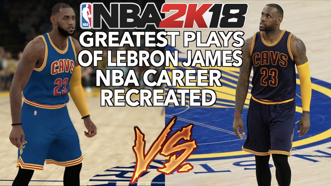 GREATEST PLAYS OF LEBRON JAMES NBA CAREER RECREATED IN NBA 2K - YouTube