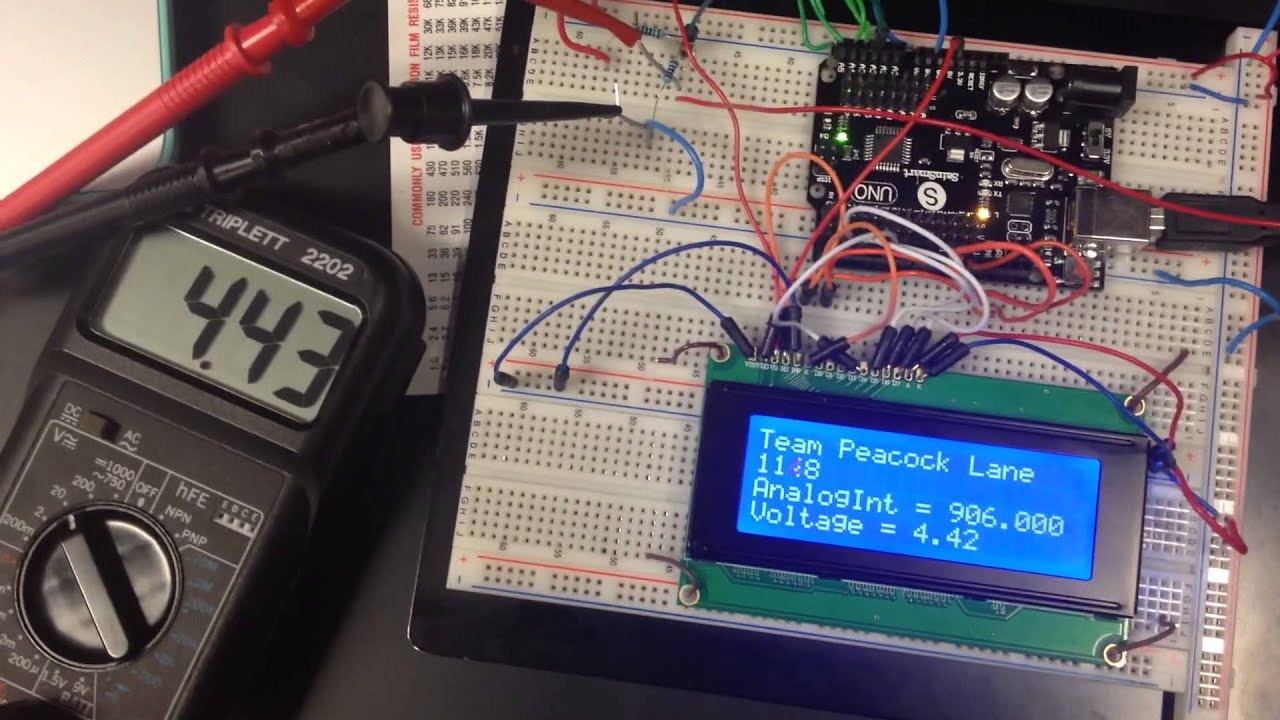Sun Tracking Solar Panel: LCD test 1 2/8/14 - YouTube