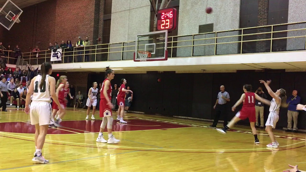 Courtney Lanpher hits a right corner 3 to put Wachusett in front with 2 ...