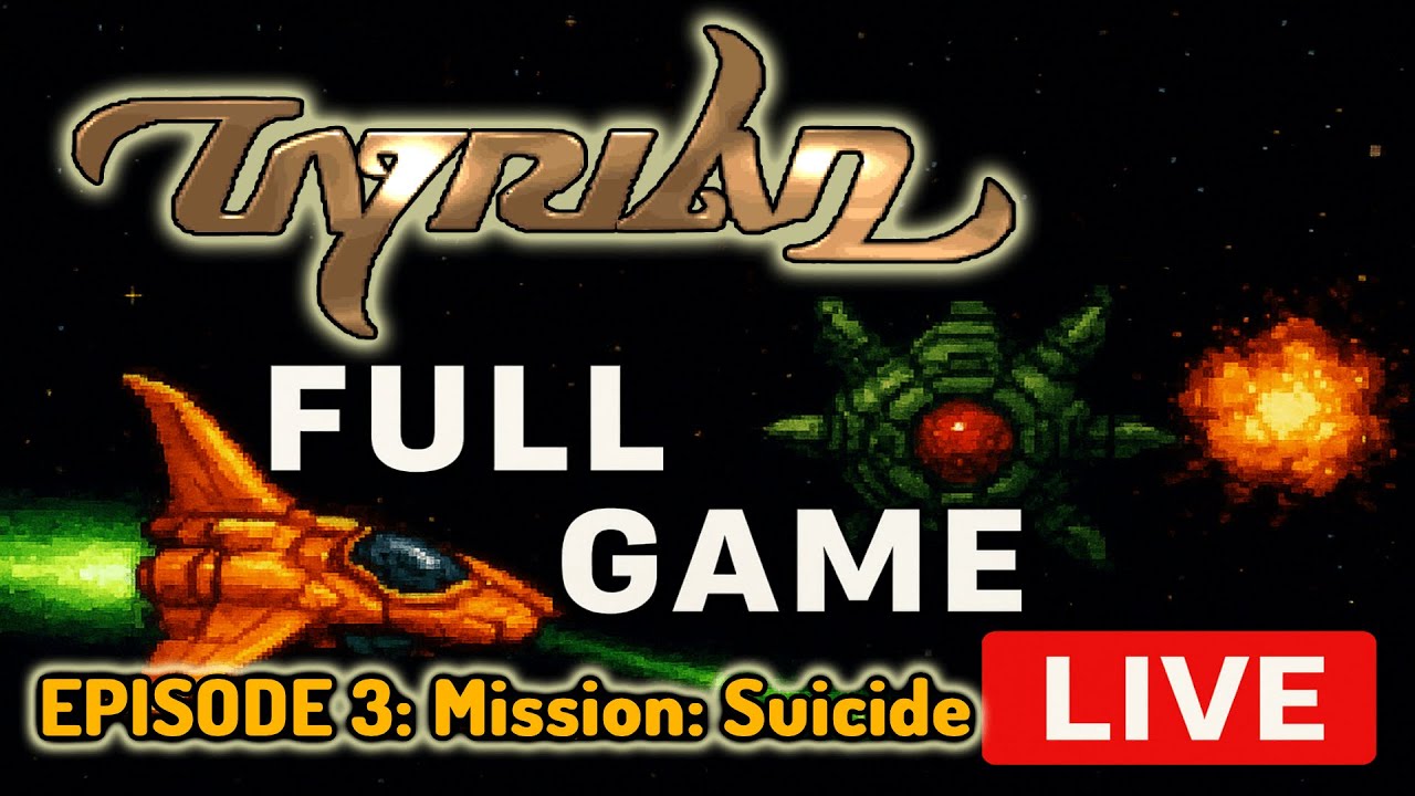 Tyrian (1994 MS-DOS) | Full Game - Episode 3: Mission: Suicide | Live ...