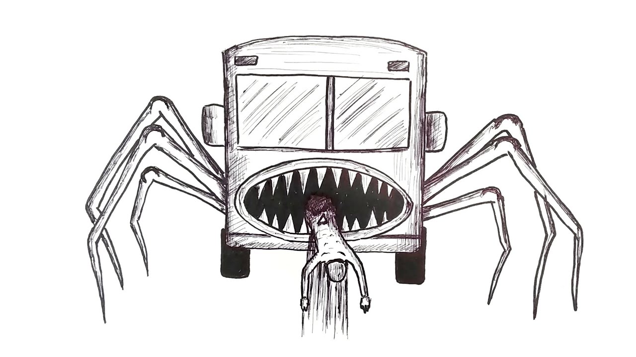 How to Draw a Bus Eater Attack - YouTube