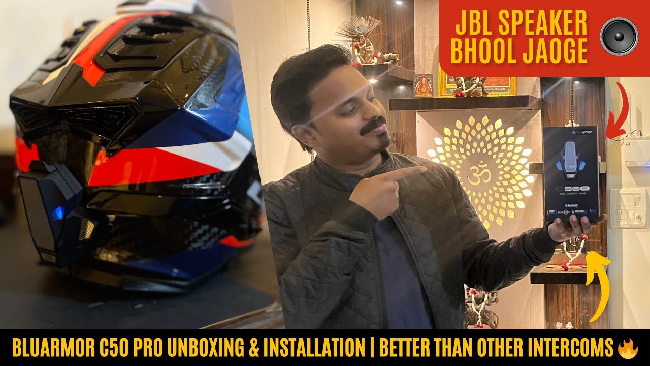 Aa Gaya Apna Naya BluArmor C50Pro Intercom Apne Nae Helmet Ke Liye ...