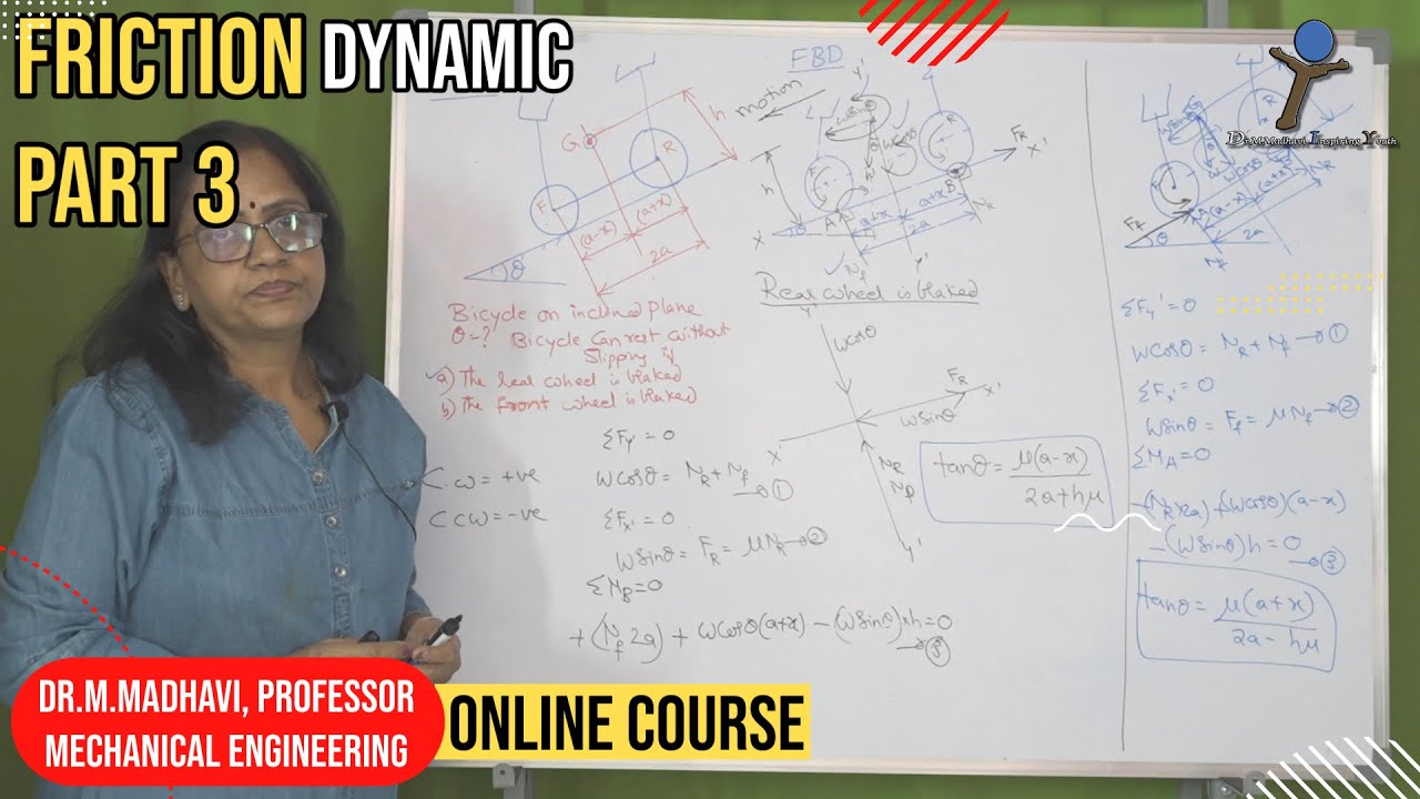 Friction Part 3: Dynamic Friction | Explained by Dr. M. Madhavi ...