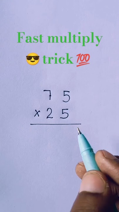 fast multiply trick 💯 | guna karne ka accha tarika | #maths #multiply #trending #tricks - YouTube