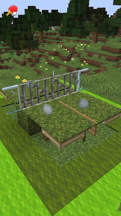 Minecraft: Ping Pong Table Tutorial | #shorts - YouTube