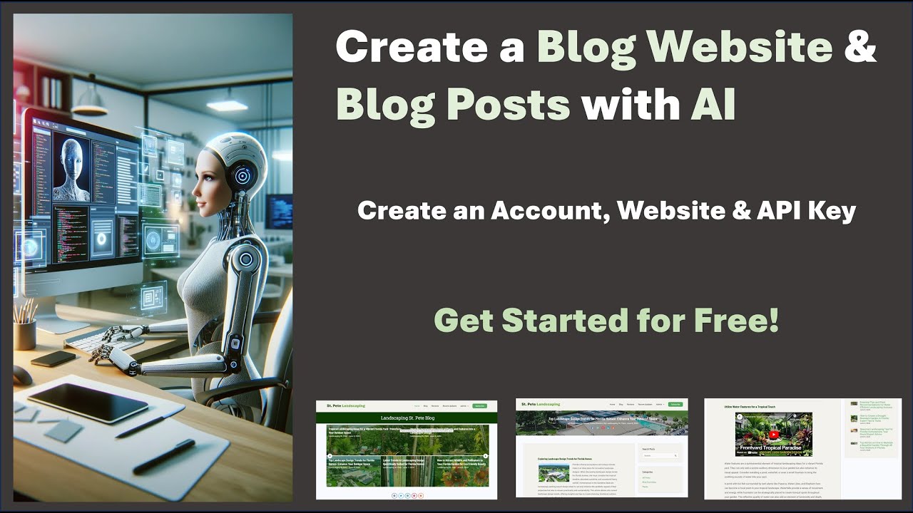 Create an Amazing and Professional Blog with AI for Free - Video ...