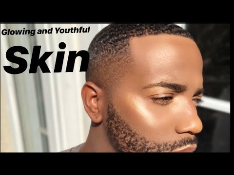 BLACK MAN MAKEUP TUTORIAL 2018 (STEP BY STEP) GRWM GLOWING SKIN ROUTINE ...