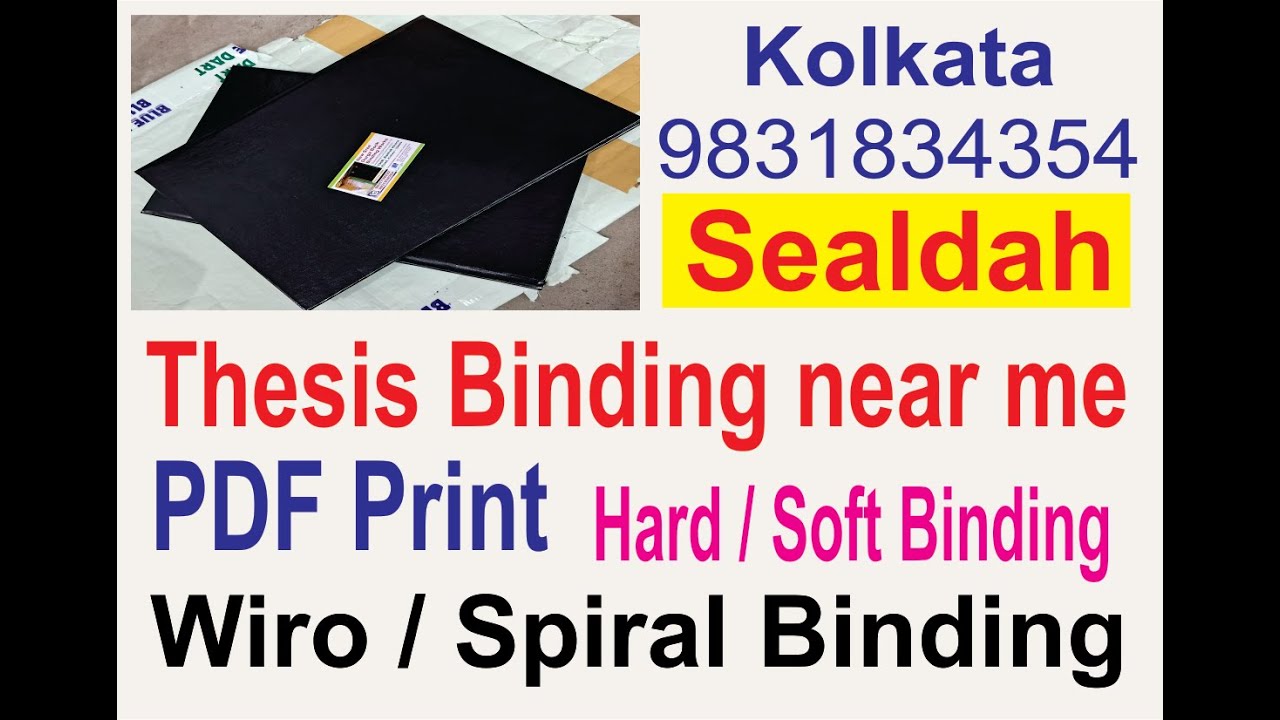 Thesis Binding near me 9831834354 #kolkata #sealdah | pdf Printing ...