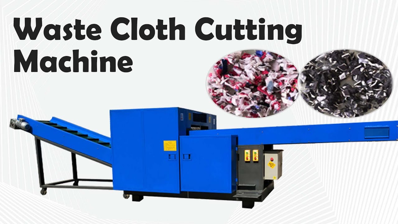 Efficient Waste Cloth Cutting Machine - Transforming Old Clothes/fiber ...