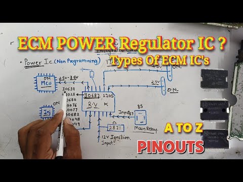 ECM Power IC Full Deitail In One Video ECM PINOUT ECM Voltage Testing ...
