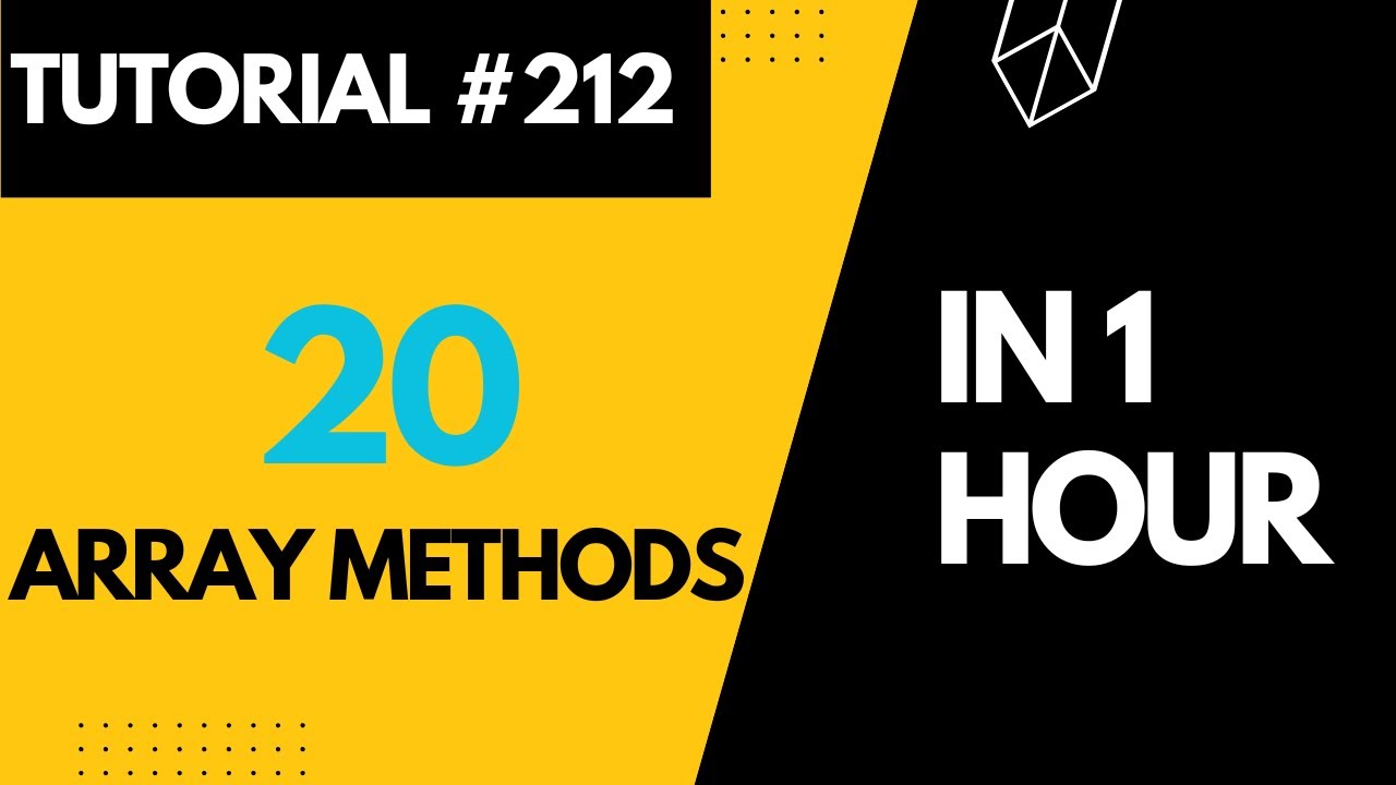 All Javascript Array Methods In 1 Hour Youtube