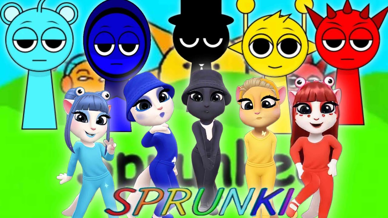 My talking angela 2 vs SPRUNKI INCREDIBOX New Update #sprunki # ...