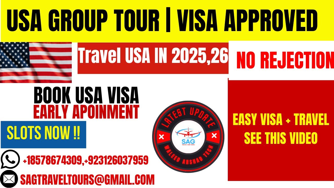 USA Group Tour 2025 🇺🇸 | Guaranteed Tourist Visa Approval & Travel ...