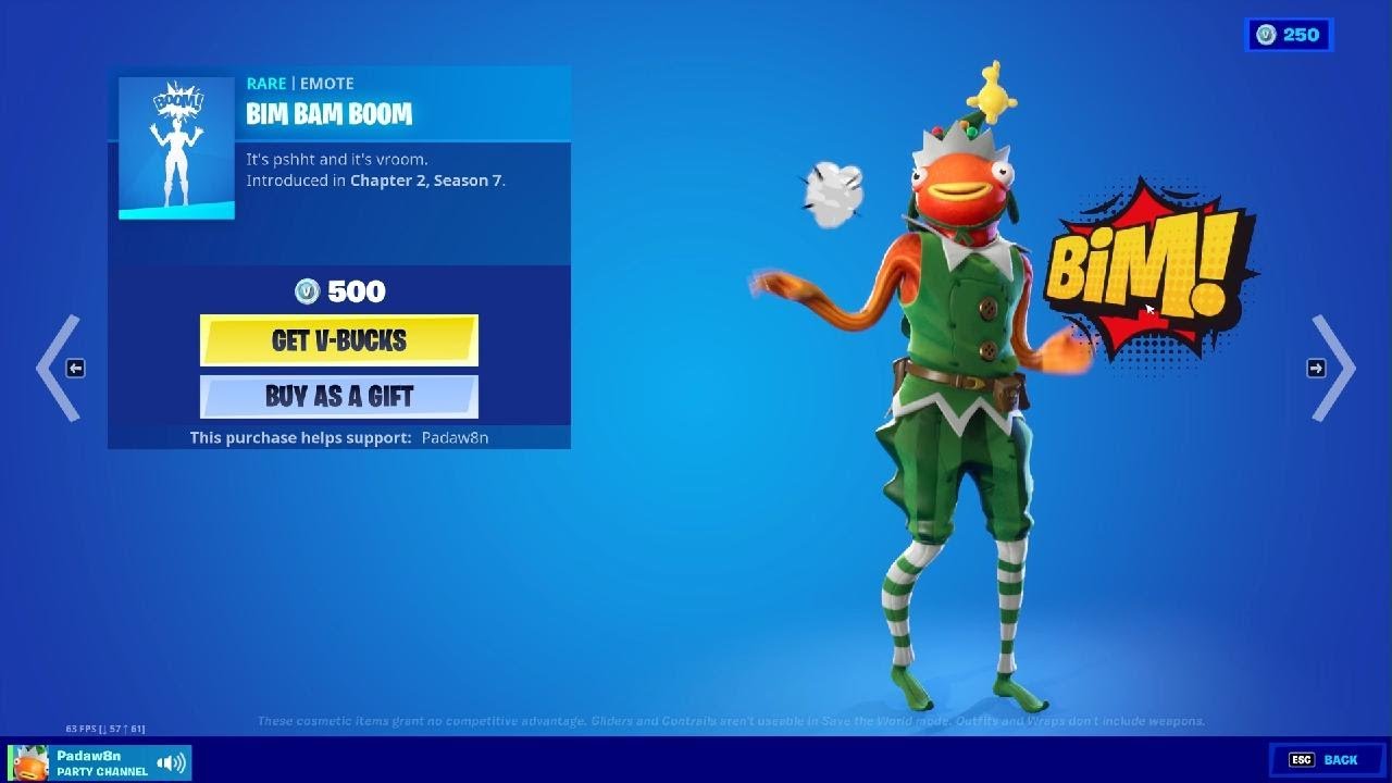 FORTNITE BIM BAM BOOM EMOTE IS HERE! | August 20th Item Shop Review ...