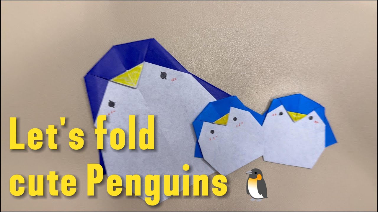 Let’s Fold a cute penguin 🐧 | Easy Origami for Kids - YouTube